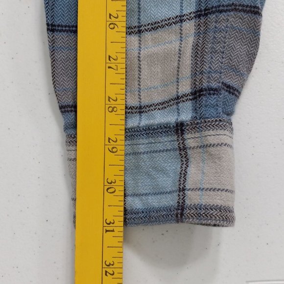 roebuck & co | Shirts | Roebuck Co Blue Plaid Western Flannel Shirt ...